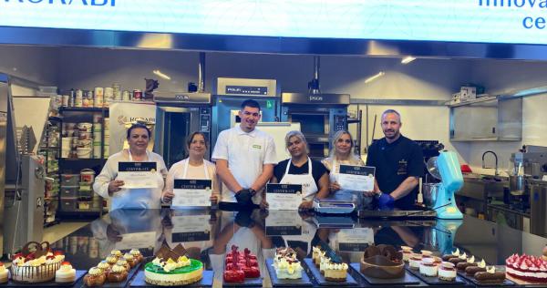 Four mothers have successfully completed the “Modern Pastry” course ...